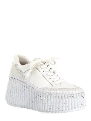 Chloé Nama Stitch Sneakers - White