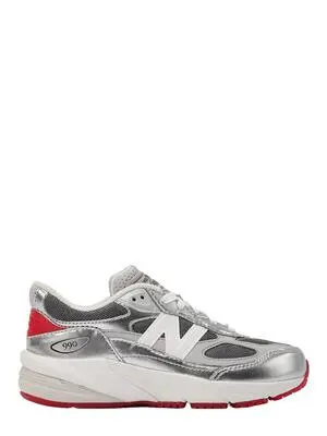 NEW BALANCE 990v6 Dtlr Tinsel Sneakers - Silver/red/white