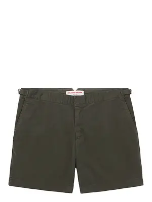 Orlebar Brown Bulldog Slim-fit Stretch-organic Cotton Twill Shorts - Green