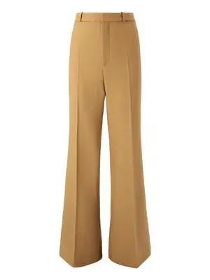 Chloé Wool Straight-leg Pants - Brown