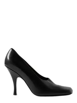 Khaite Eva Leather Pumps - Black
