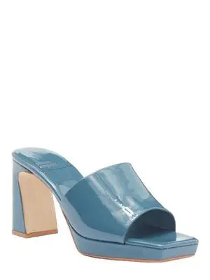 Jeffrey Campbell Dress Code Sandal - Dusty Blue Patent