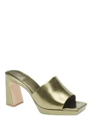 Jeffrey Campbell Dress Code Sandal - Olive Metallic