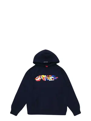 Supreme Supreme Delta Logo Hooded Sweatshirt Blue