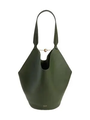 Khaite Small Lotus Top Handle Bag - Bottle Green