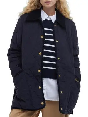 Barbour Barbour Cornelia Quilted Jacket Dark Navy/ Sky Dress Tartan
