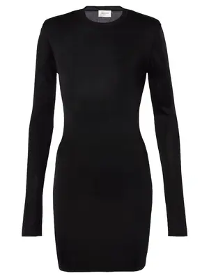 Saint Laurent Knitted Minidress - Black