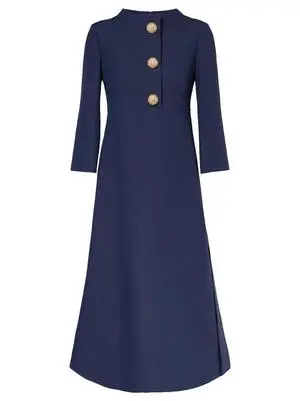 Valentino Garavani Crepe Couture Midi Dress - Blue