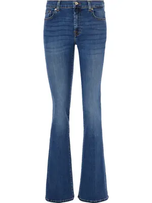 7 For All Mankind Low-rise Bootcut Jeans - Blue