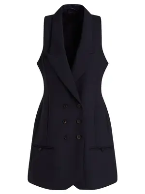 Philosophy Di Lorenzo Serafini Grain De Poudre Mini Dress - Midnight Blue