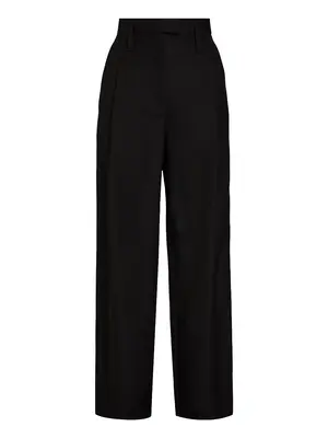 Philosophy Di Lorenzo Serafini Pleated Wide-leg Trousers - Black