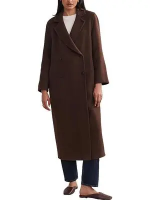 Jenni Kayne Olivia Wool Blend Coat - Chocolate