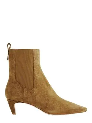 REFORMATION Roberta Ankle Boots Bog Suede
