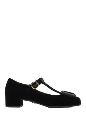PRADA Velvet T-Strap Pumps