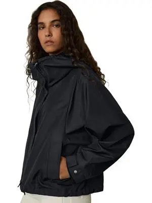 REISS Rhea Water-repellent Hooded Jacket - Navy