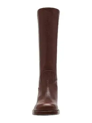 Pink Steve Madden Riggs Knee High Boots - Brown