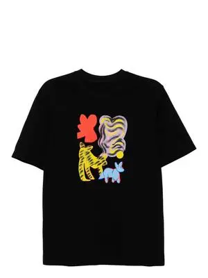 JNBY JNBY Cats-Printed T-Shirt Black