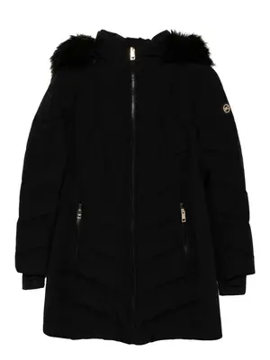 Michael Kors Chevron Padded Coat - Black