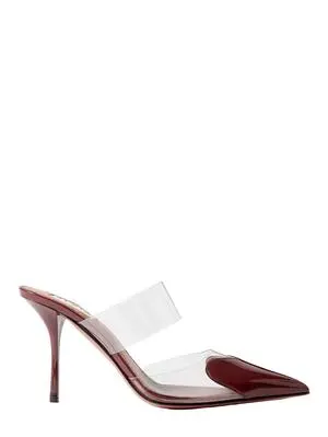 Alaïa Pvc And Patent-leather Pumps - Burgundy