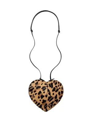 Alaïa Alaïa Le Coeur Leopard-Print Shoulder Bag Animal Print