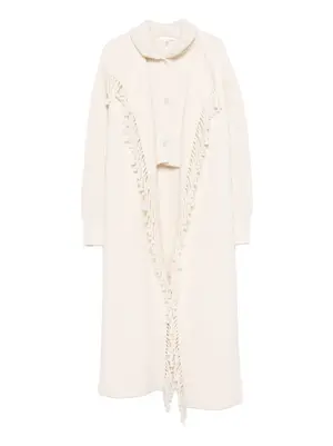 FRAME FRAME Fringed Wool Coat