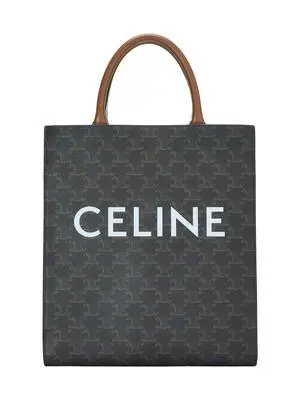 Celine Triomphe Coated Vertical Cabas - Brown