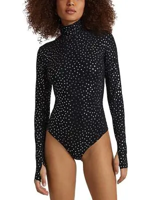 Commando Classic Turtleneck Bodysuit Silver Star