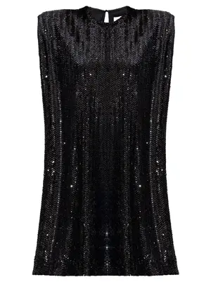 GOLDEN GOOSE Sequinned Mini Dress - Black