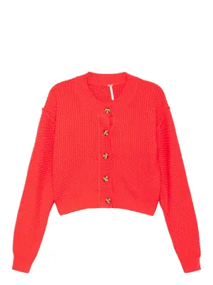 Free People Lila Cardigan - Red