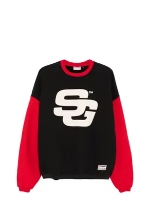 SUMMER GAMES Logo Print Sweatshirt - Black
