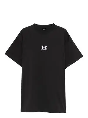 Balenciaga X Under Armour® Logo-embroidered T-shirt - Black
