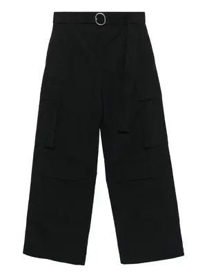 JIL SANDER Wide-leg Cargo Pants - Black