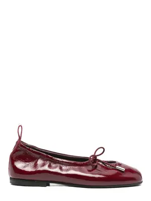 ALOHAS Rosalind Ballet Flats With Bow Detailing - Red