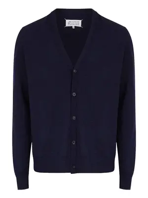 MAISON MARGIELA Wool Cardigan - Blue