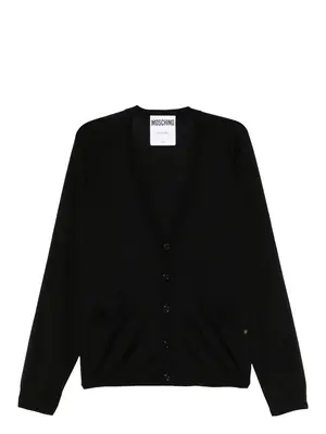 Moschino Fine-knit Cardigan - Black