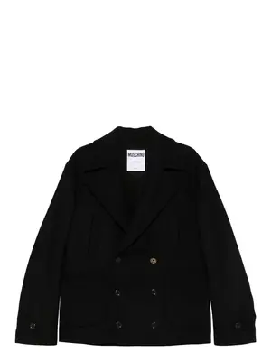 Moschino Double-breasted Pea Coat - Black