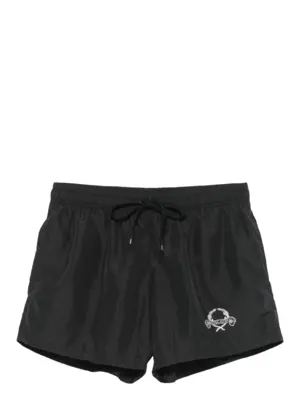 Moschino Logo-print Swim Shorts - Black