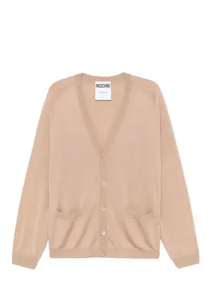 Moschino Fine-knit Cardigan - Neutrals