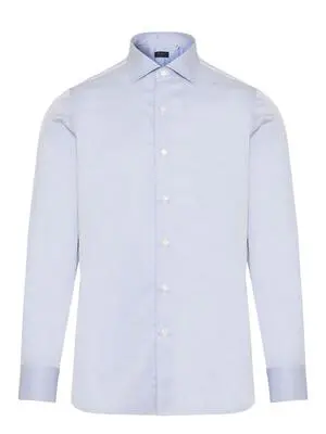 FINAMORE 1925 Cotton Shirt - Blue
