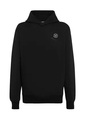 PLEIN SPORT Logo-print Hoodie - Black