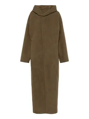 Rick Owens Hooded Coat - Green