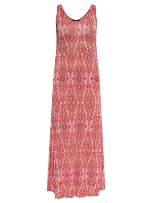 Etro Paisley-print Long Dress - Pink