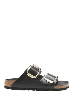 BIRKENSTOCK Arizona Big Buckle Slides - Brown