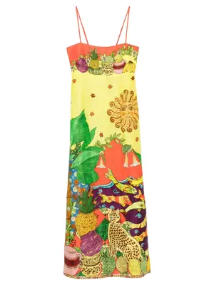 ALEMAIS Tiger Day Maxi Dress - Yellow
