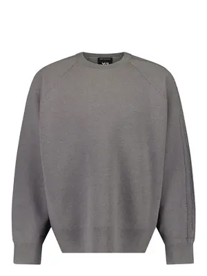 Y3 3s Knit Crew Sweater - Grey
