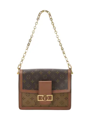 LOUIS VUITTON Louis Vuitton Monogram Reversed Dauphine MM Multi