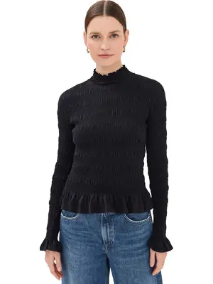 Merlette Kantor Jersey Top - Black