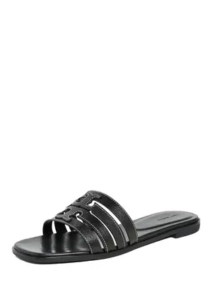 Tory Burch Ines Cage Slides - Perfect Black / Perfect Black