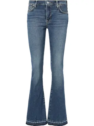 7 For All Mankind Bootcut Tailorless Mid-rise Jeans - Blue