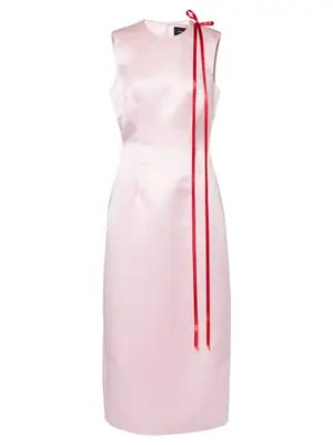 Simone Rocha Bow-detail Midi Dress - Pink